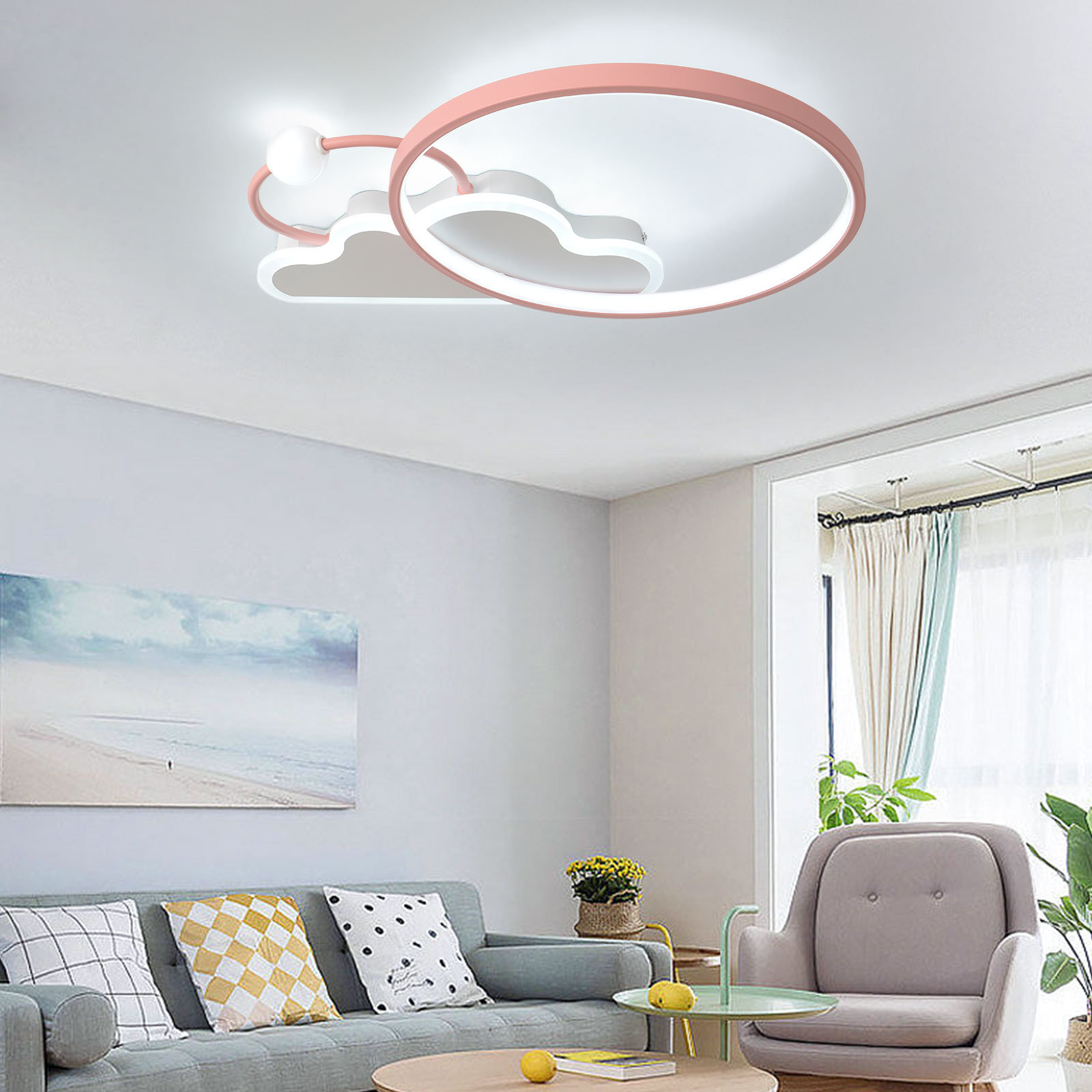 Ivy Bronx Francesa 1-light Dimmable Cloud Shape LED Light With Memory ...