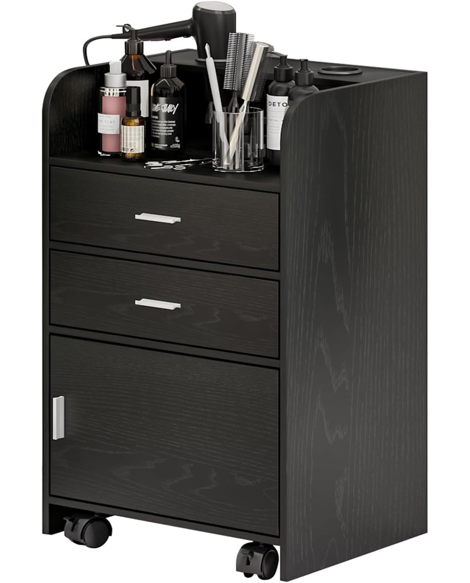 Hokku Designs Salon Station for Hair Stylist,Salon Station Storage ...