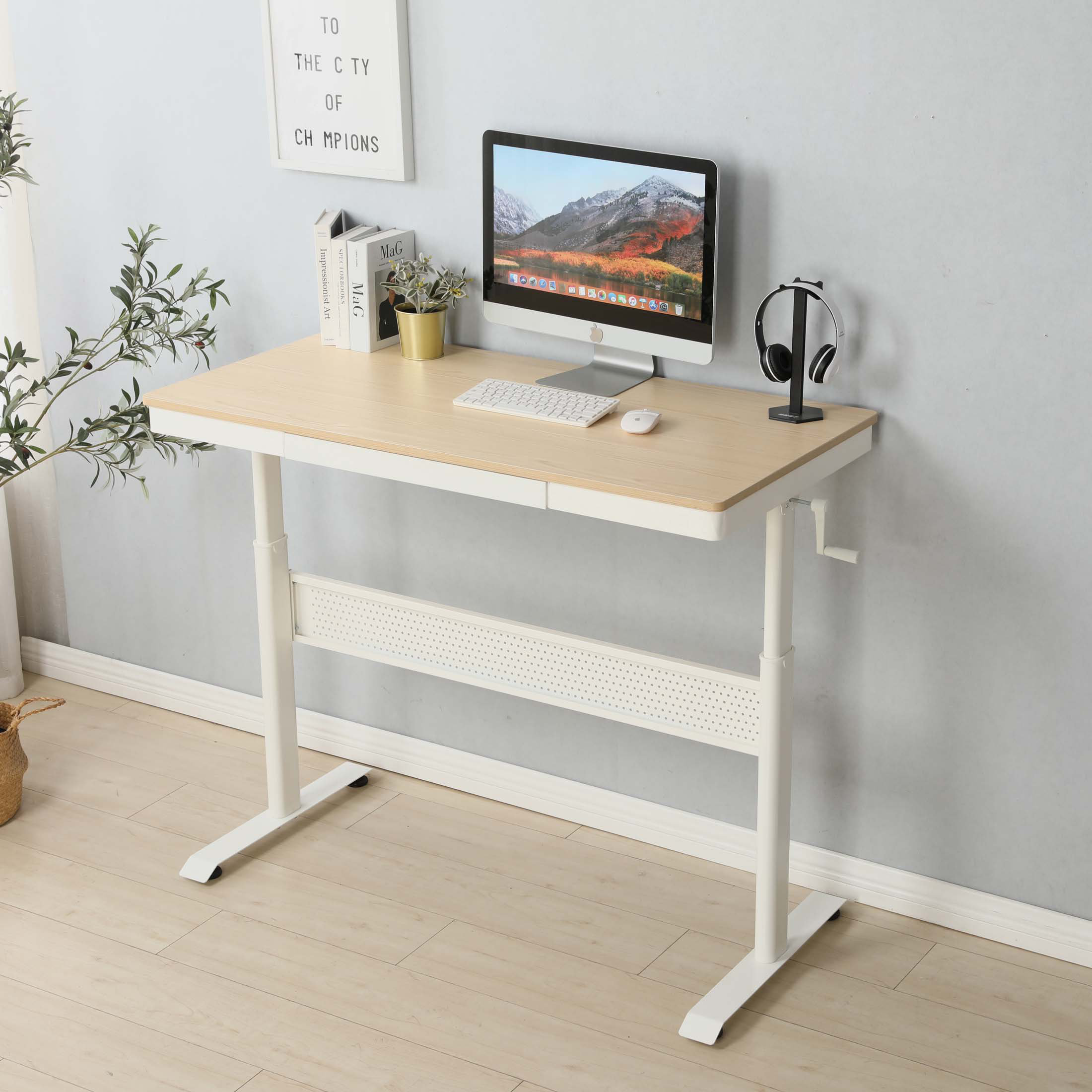 Ebern Designs Damona Adjustable Metal Base Drafting Table | Wayfair