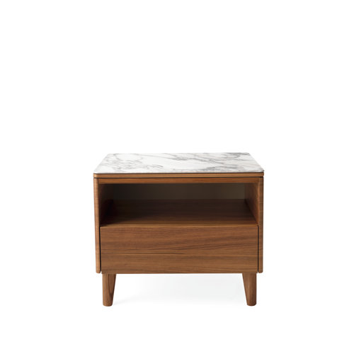 Calligaris Boston Nightstand with 1 Drawer and Open Compartment | Wayfair