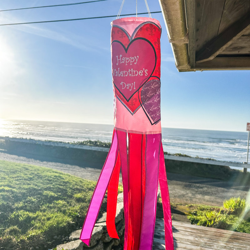 The Holiday Aisle® Valentine's Day 40" Windsock | Wayfair