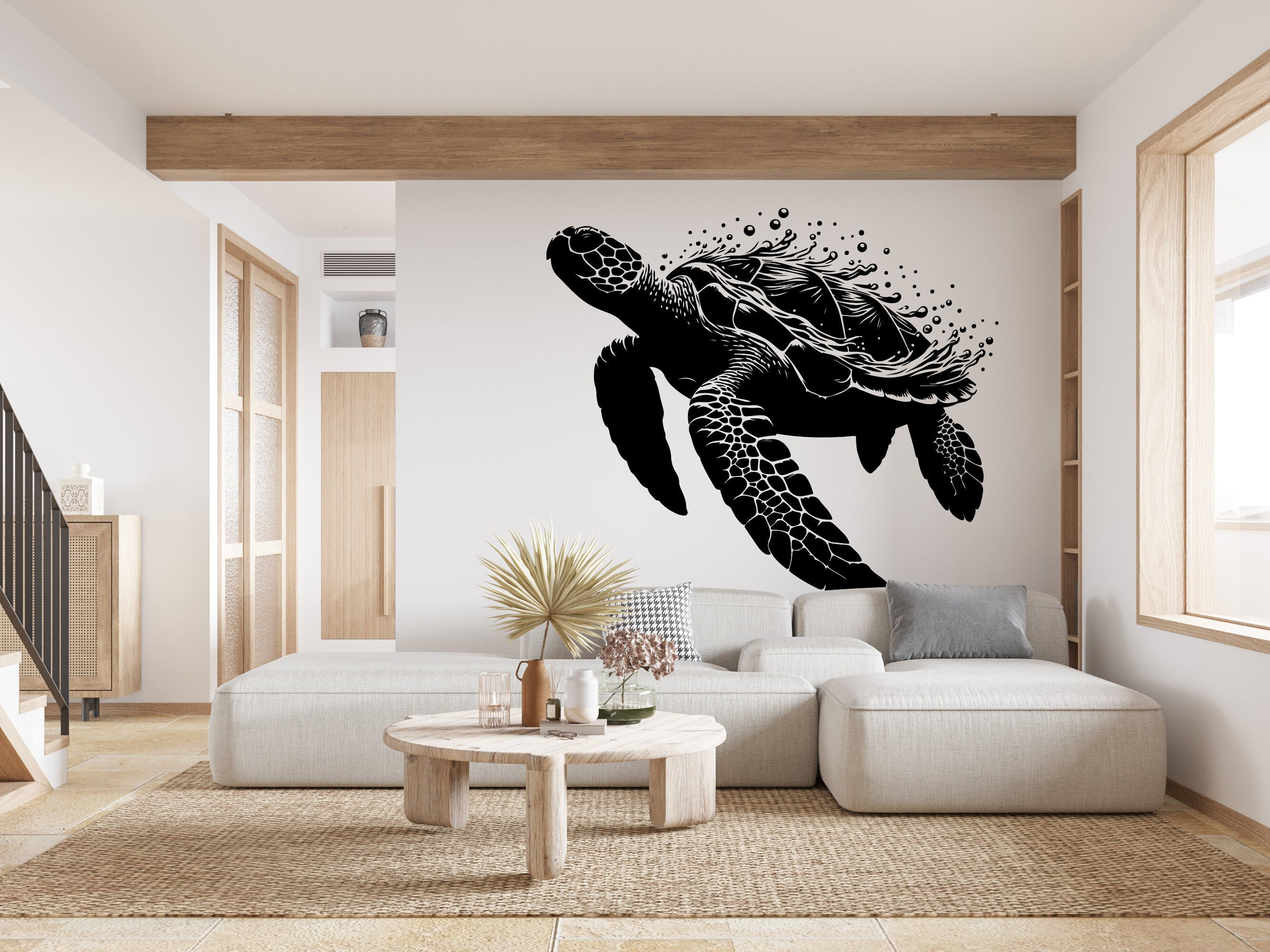 Beachcrest Home Sea Turtle Wall Decal Turtle Wall Sticker Turtle Art ...