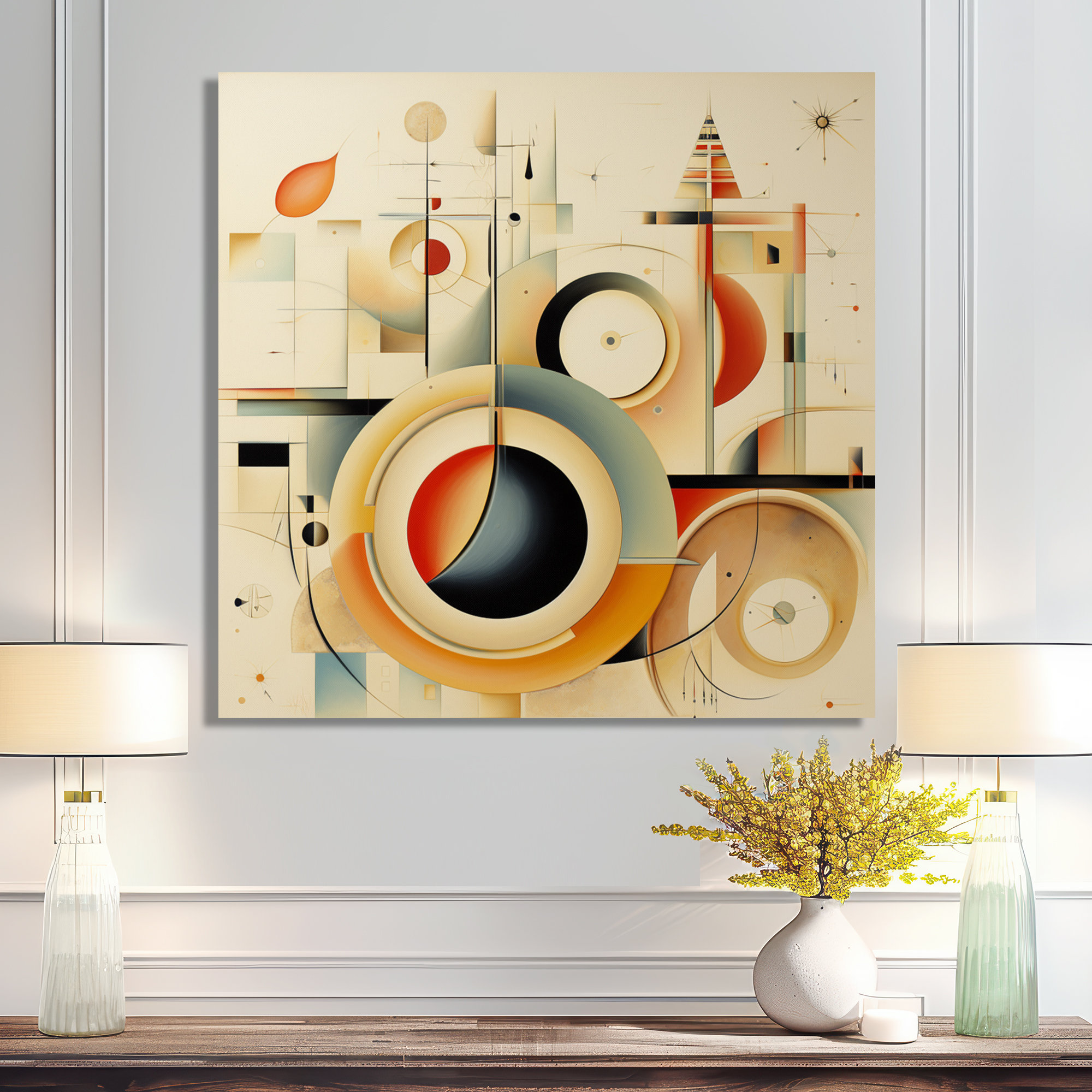 George Oliver City Out Of Time Retro Colors - Geometric Wall Art Print ...