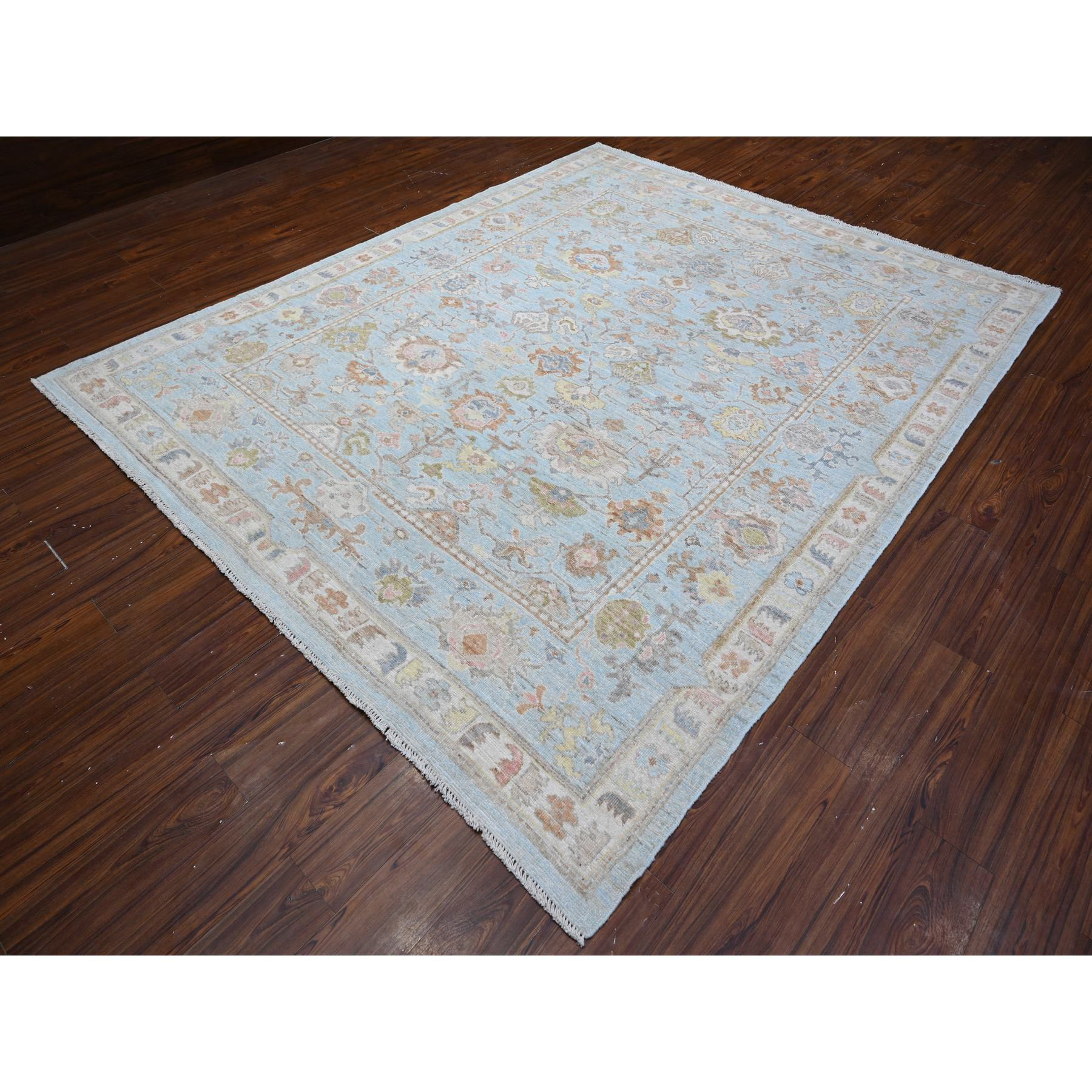 Fleur De Lis Living Strock One-of-a-Kind 8'4" X 10'2" New Age Wool Area ...