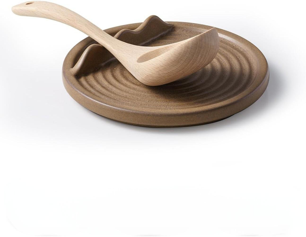 Latitude Run® Spoon Holder For Kitchen Counter, Ceramic Spoon Rest For ...