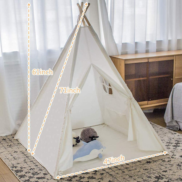 Wayfair Samples Indoor/Outdoor Polyester Triangular Play Tent with ...