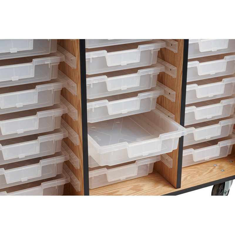 National Public Seating Mobile Science Cart with Tote Trays | Wayfair