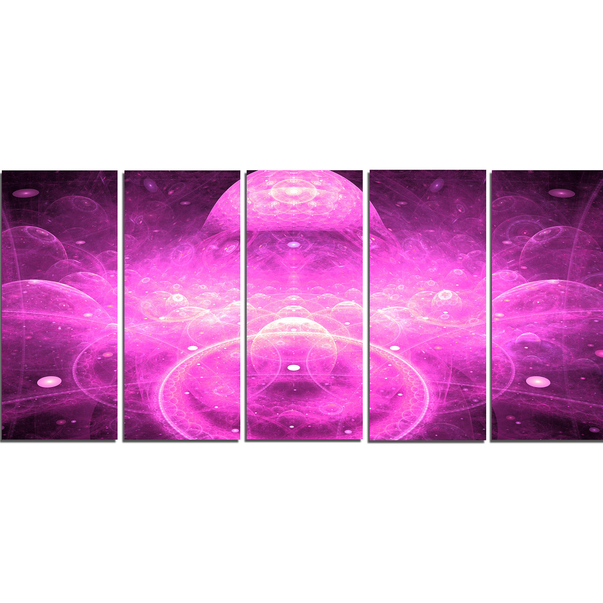 Design Art 'Bright Purple Infinite World' Graphic Art Print Multi-Piece ...