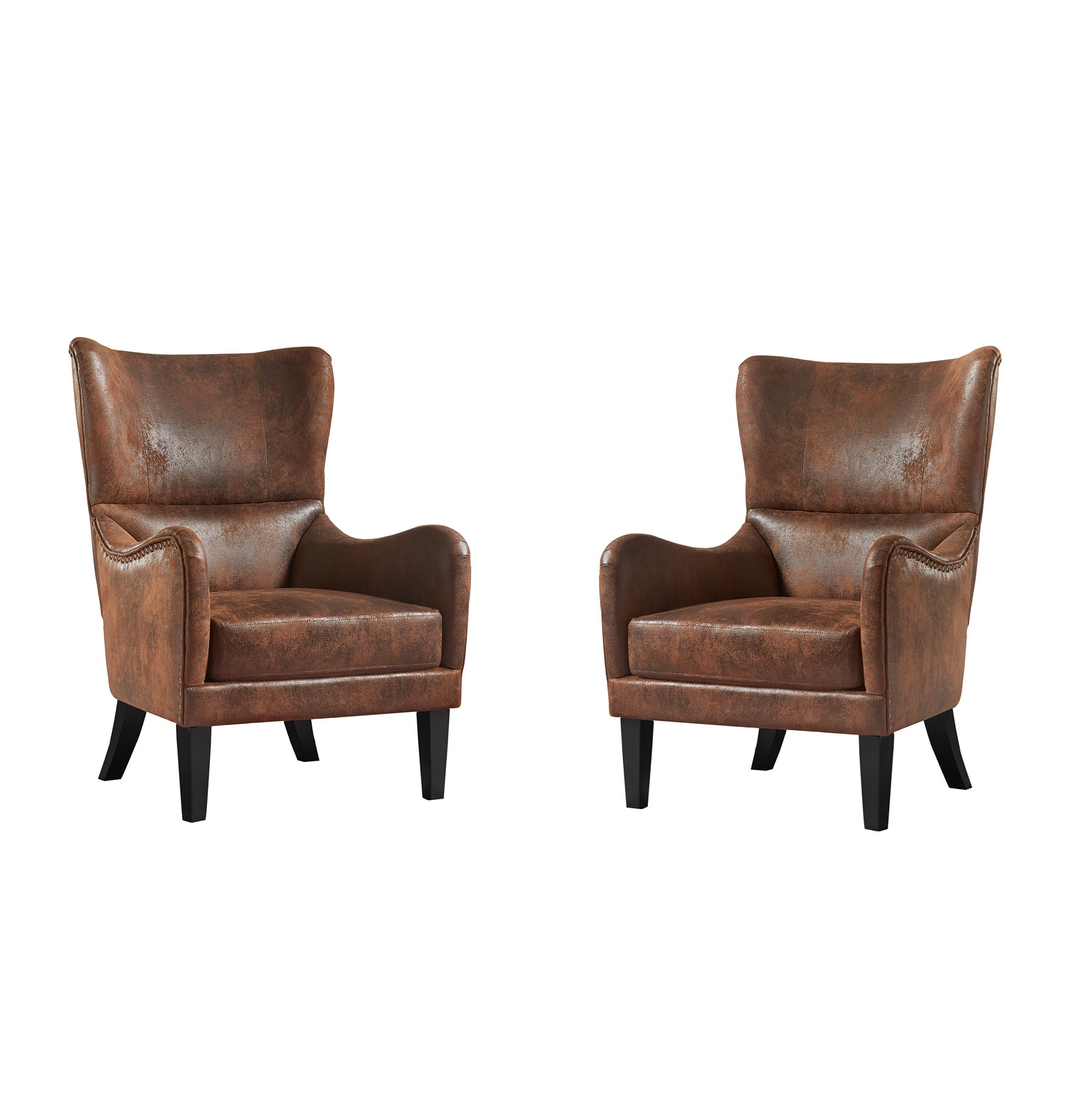 Williston Forge HI-BACK Studded Chair,Arm Chair,Living-room,Study and ...