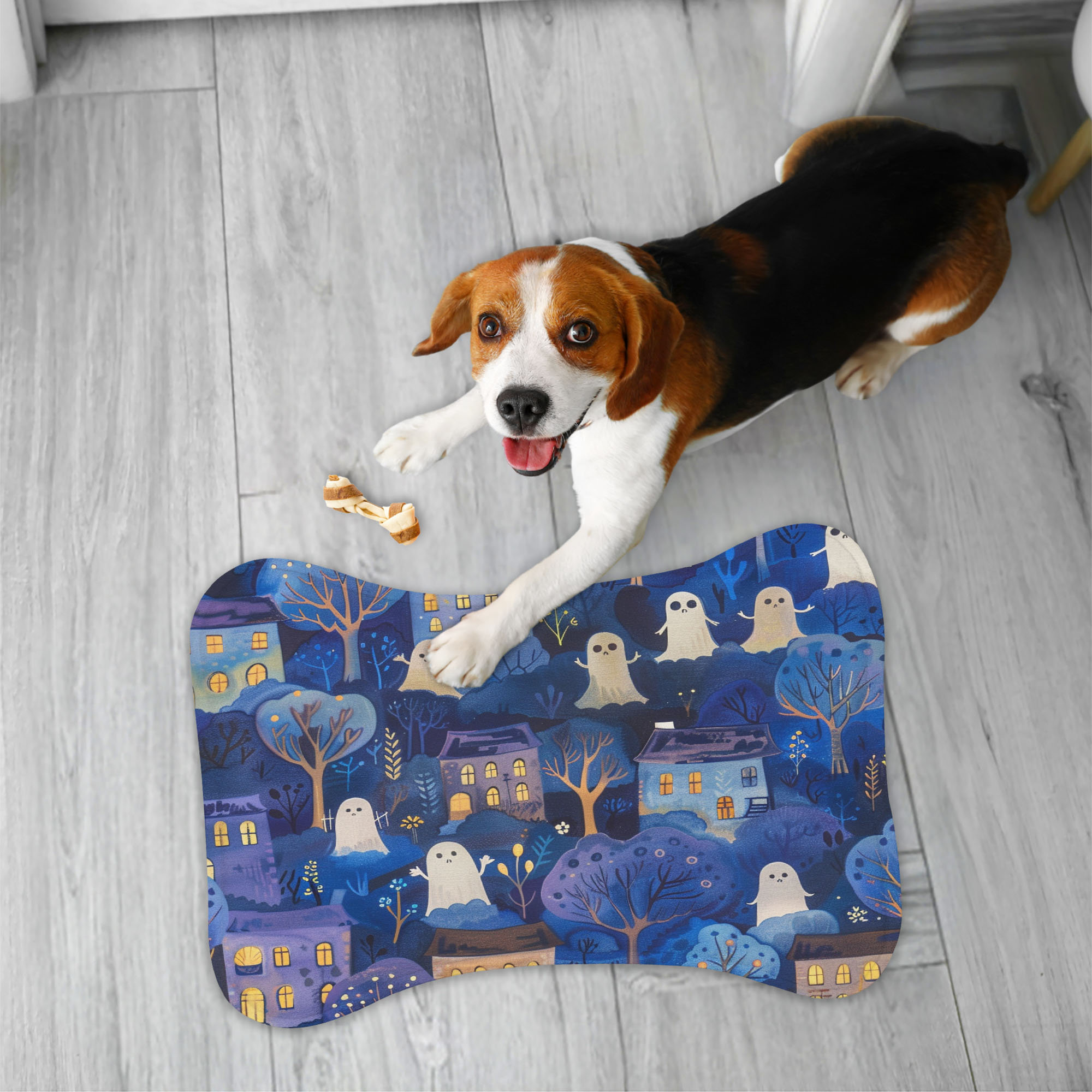MentionedYou Spectral Village - 1 Piece Bone Shape Feeding Mat ...
