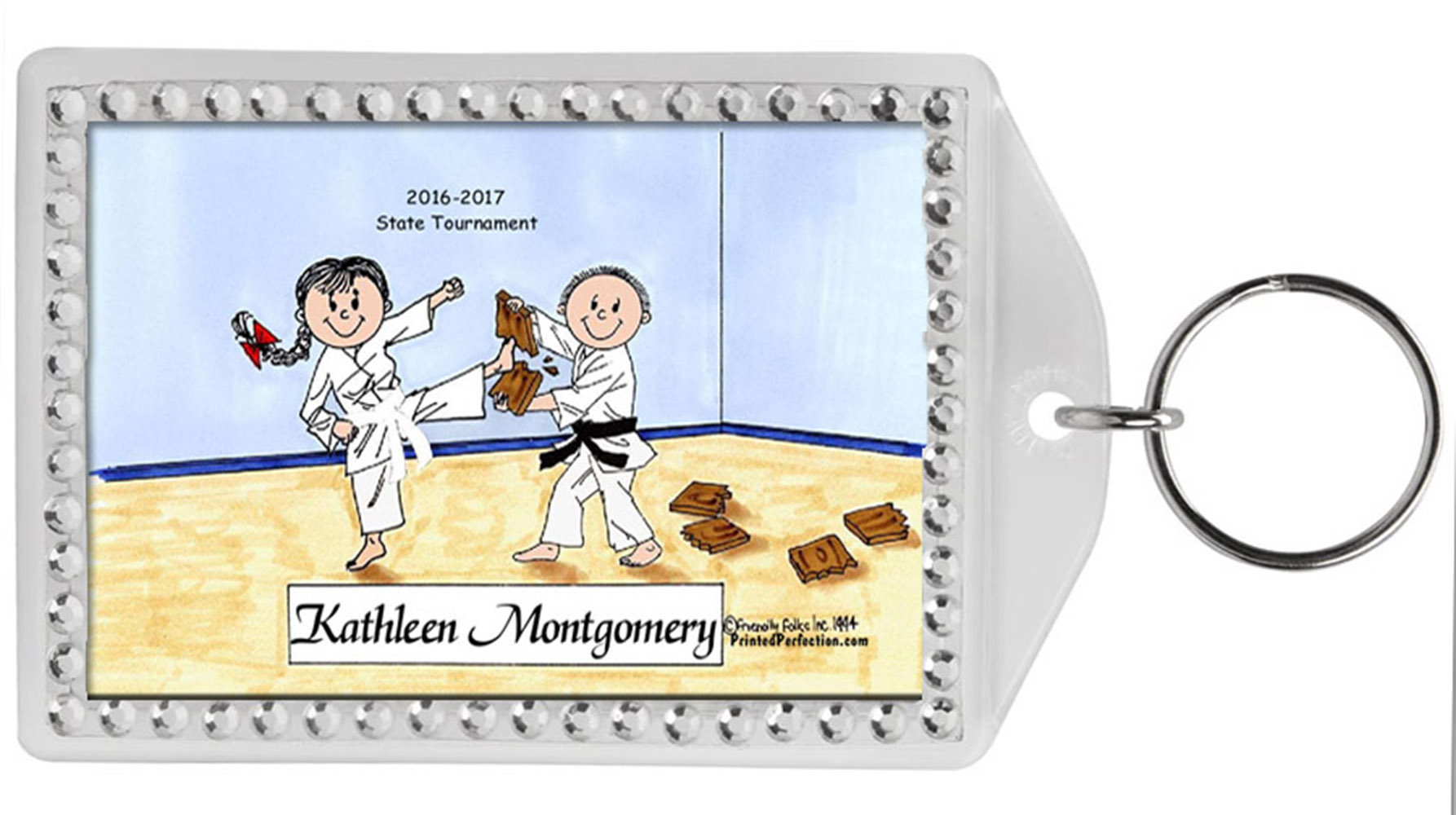 Printed Perfection Personalized Friendly Folks Karate - Male & Female ...