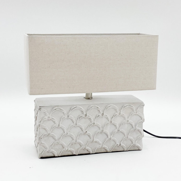 August Grove Jahnke 34cm White Table Lamp | Wayfair.co.uk