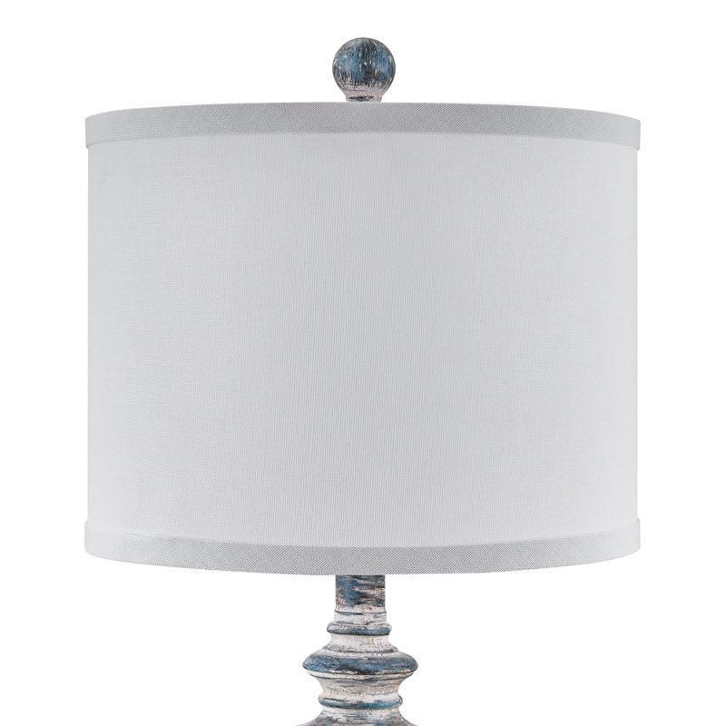 Ophelia & Co. 22" Distressed Blue Resin Table Lamp Set & Reviews | Wayfair