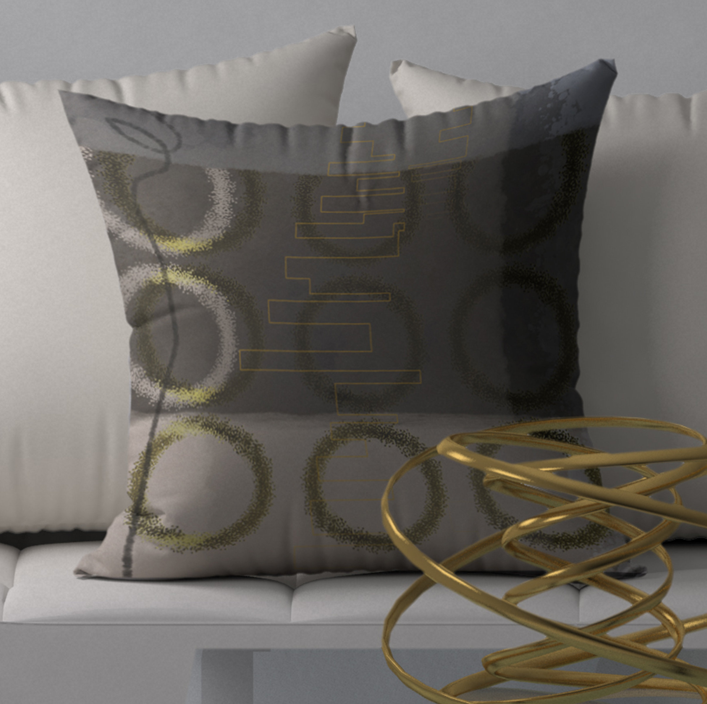 LeRoi Products Power Diamond Decorative Square Pillow Cover & Insert ...