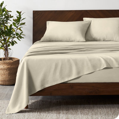 BOKSER HOME 100% French Linen Sheet Set & Reviews | Wayfair
