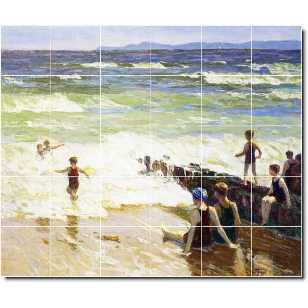Picture-Tiles.com 36" x 96" Ceramic Painting Decorative Mural Tile 12 ...