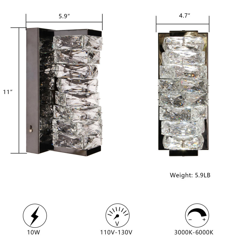 Rosdorf Park Kuisma LED Plug-in Design Wall Light | Wayfair