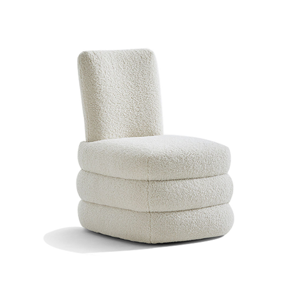 Everly Quinn Fahed Lamb Velvet Single Person Sofa Chair | Wayfair