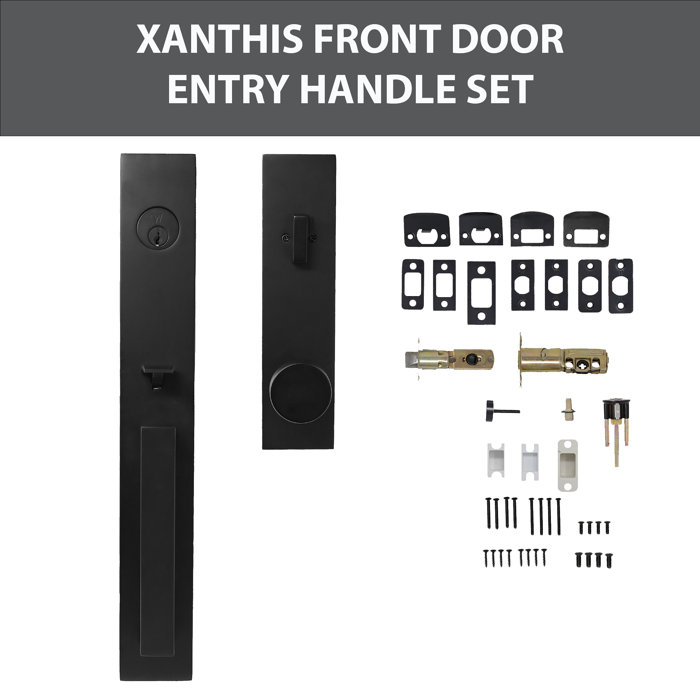Weslock Handleset with Deadbolt and Transitional Door and Rosette ...