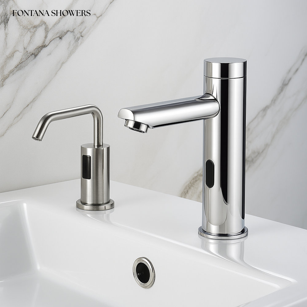 FontanaShowers Creteil Touchless Commercial Motion Sensor Faucet with ...