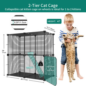Archie & Oscar™ Dulvert Cat Cage | Wayfair