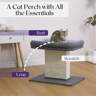 Catry 2-in-1 Mellow Cat Perch with Large Soft Bed and Sisal Scratching ...