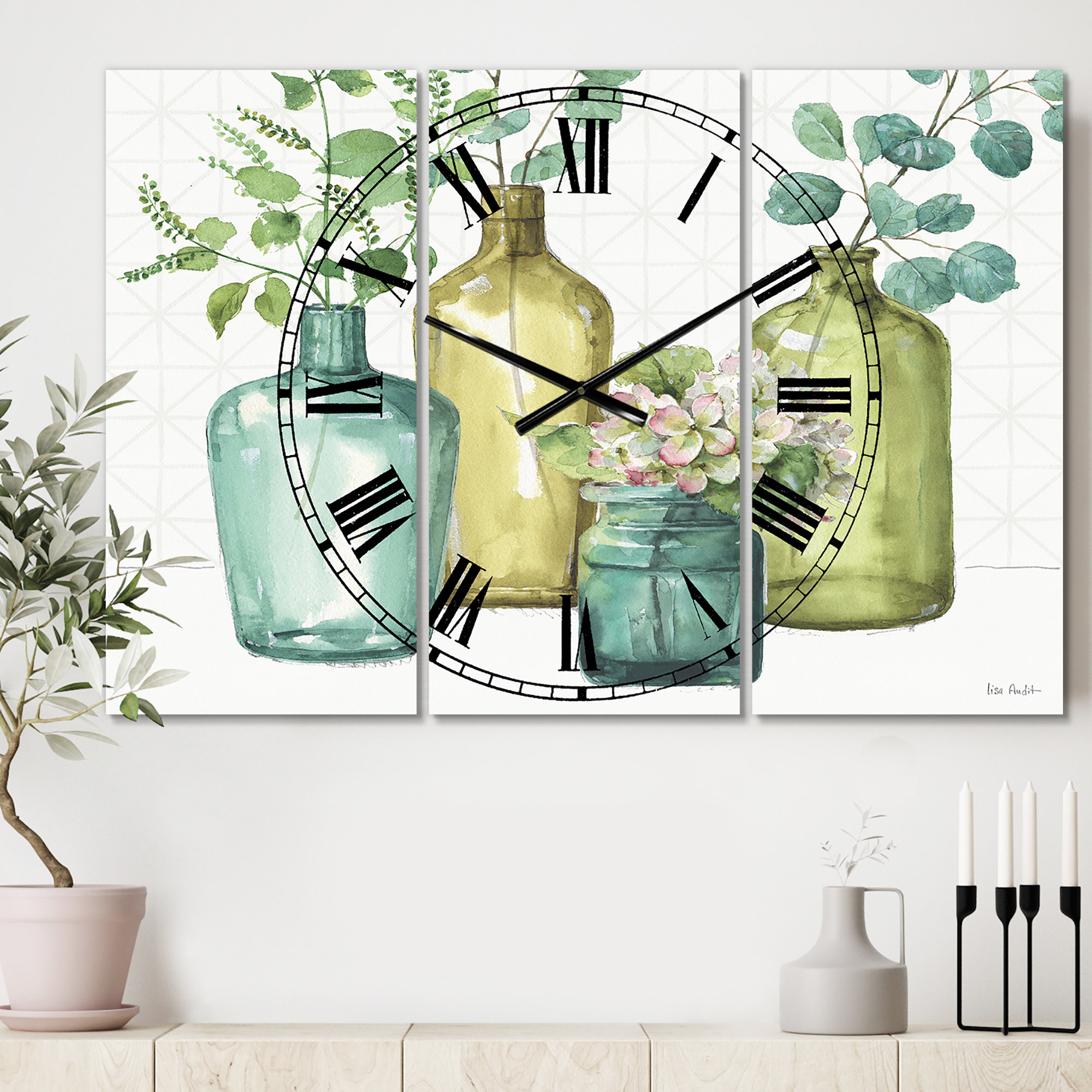 The Twillery Co. Swigart Oversized Farmhouse Wall Clock - Wayfair Canada