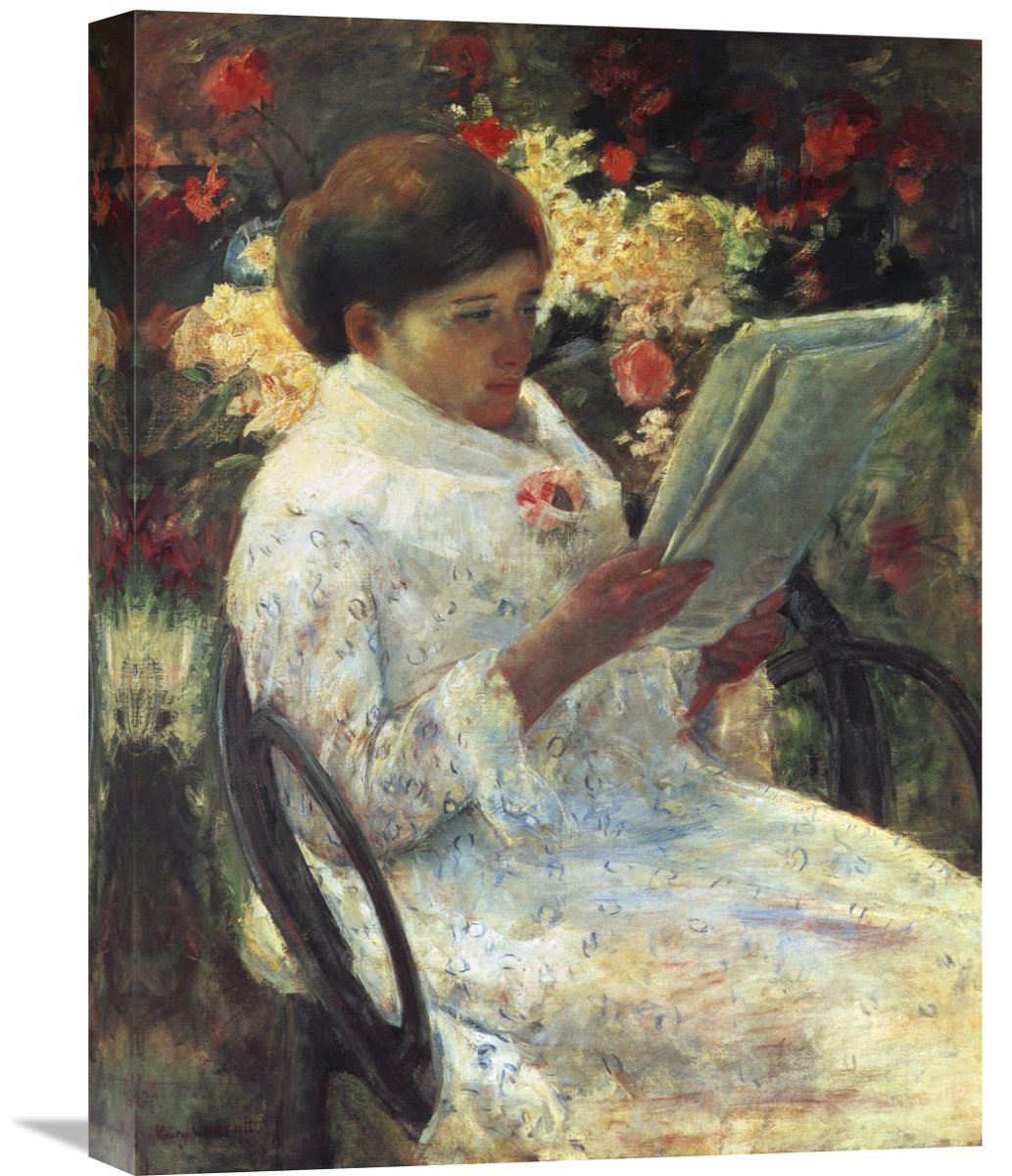 Vault W Artwork 'Woman Reading In a Garden 1880' by Mary Cassatt ...