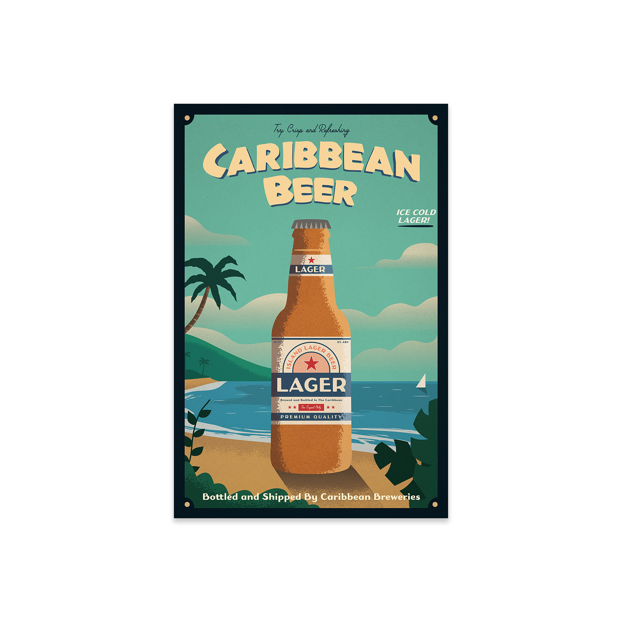 Trinx Caribbean Beer Print On Acrylic Glass - Wayfair Canada