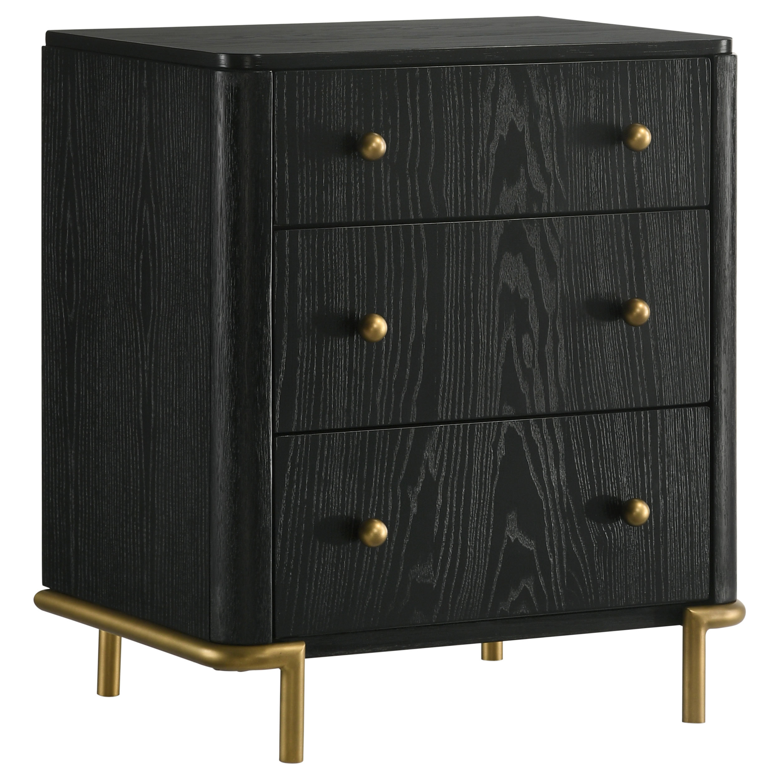 Everly Quinn Exceptional Quality - Nathan 2-Drawer Nightstand Grey ...