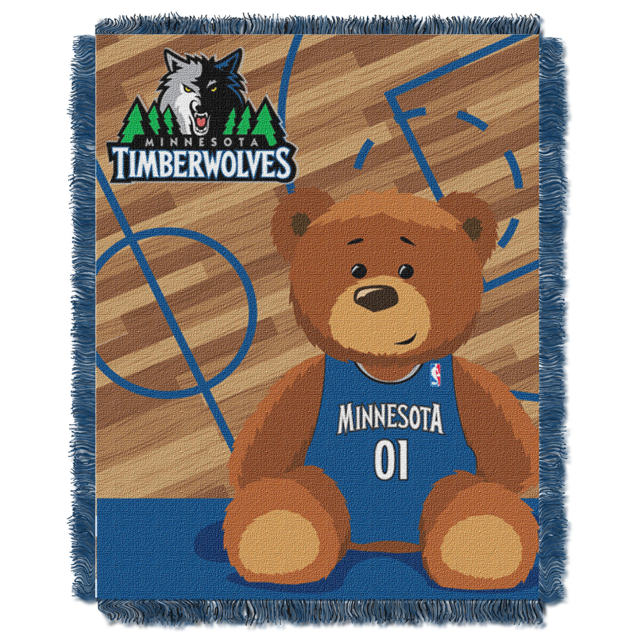 Northwest Co. NBA Timberwolves Half Court Baby Throw | Wayfair