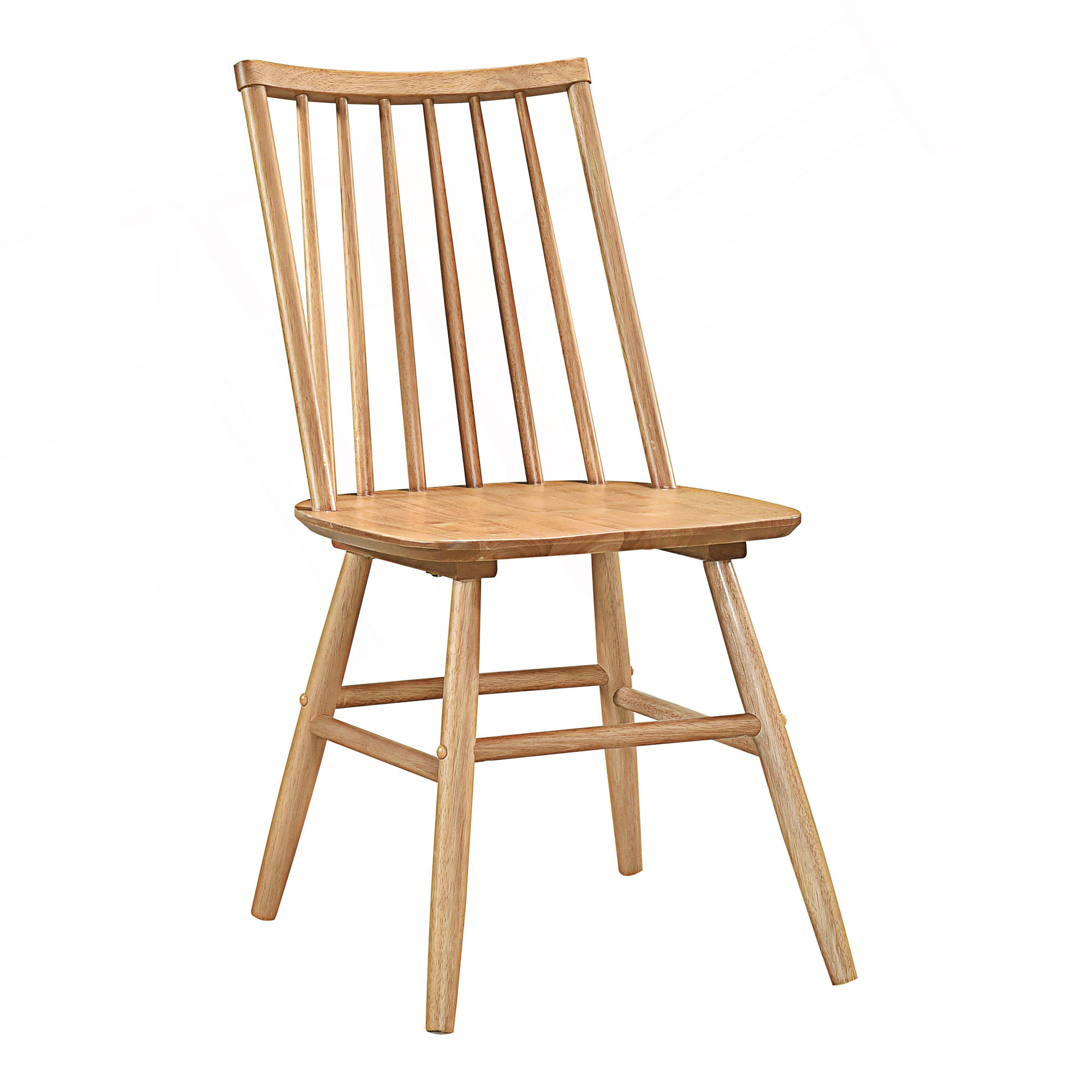 August Grove® Set Of 2 Chic Curved Backrest Side Chairs | Wayfair