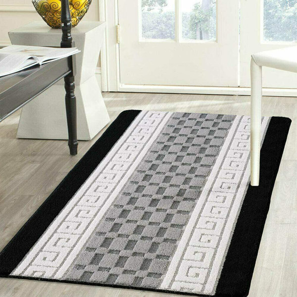 Fairmont Park Flyes Flatweave Black/Grey Rug | Wayfair.co.uk