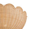 Dovecove 2-Light Rattan Shell-Shape Semi-Flush Mount | Wayfair
