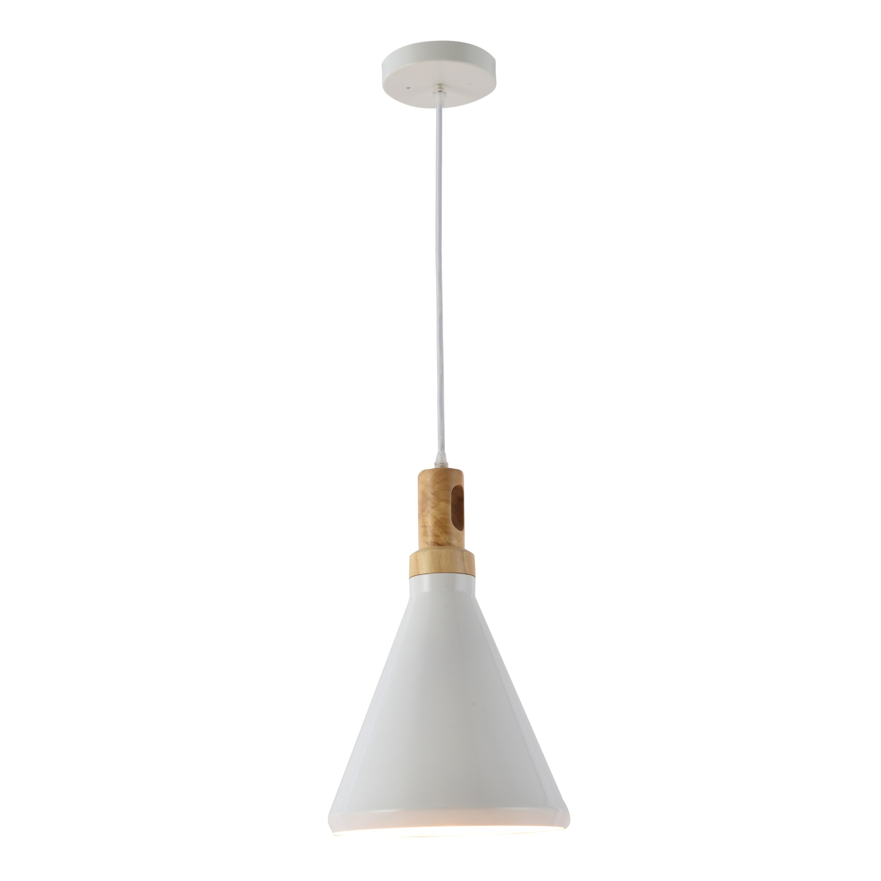 George Oliver Way Wick 1 - Light Single Cone Pendant & Reviews | Wayfair
