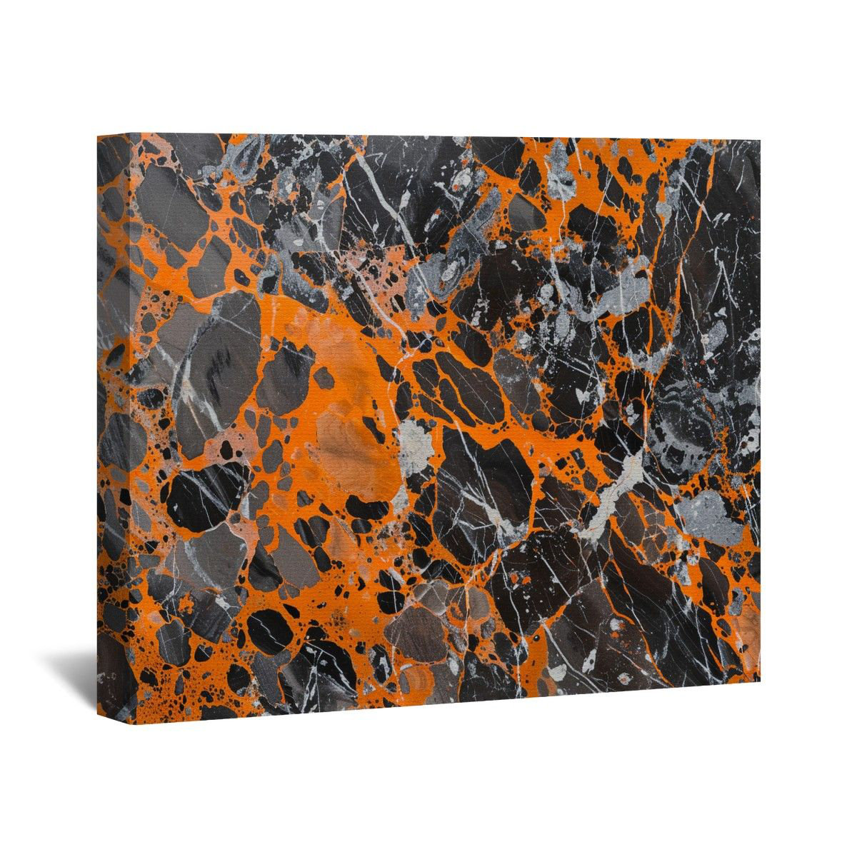 Wrought Studio Abstract Canvas Wrap - Paint Splatter Wall Decor ...