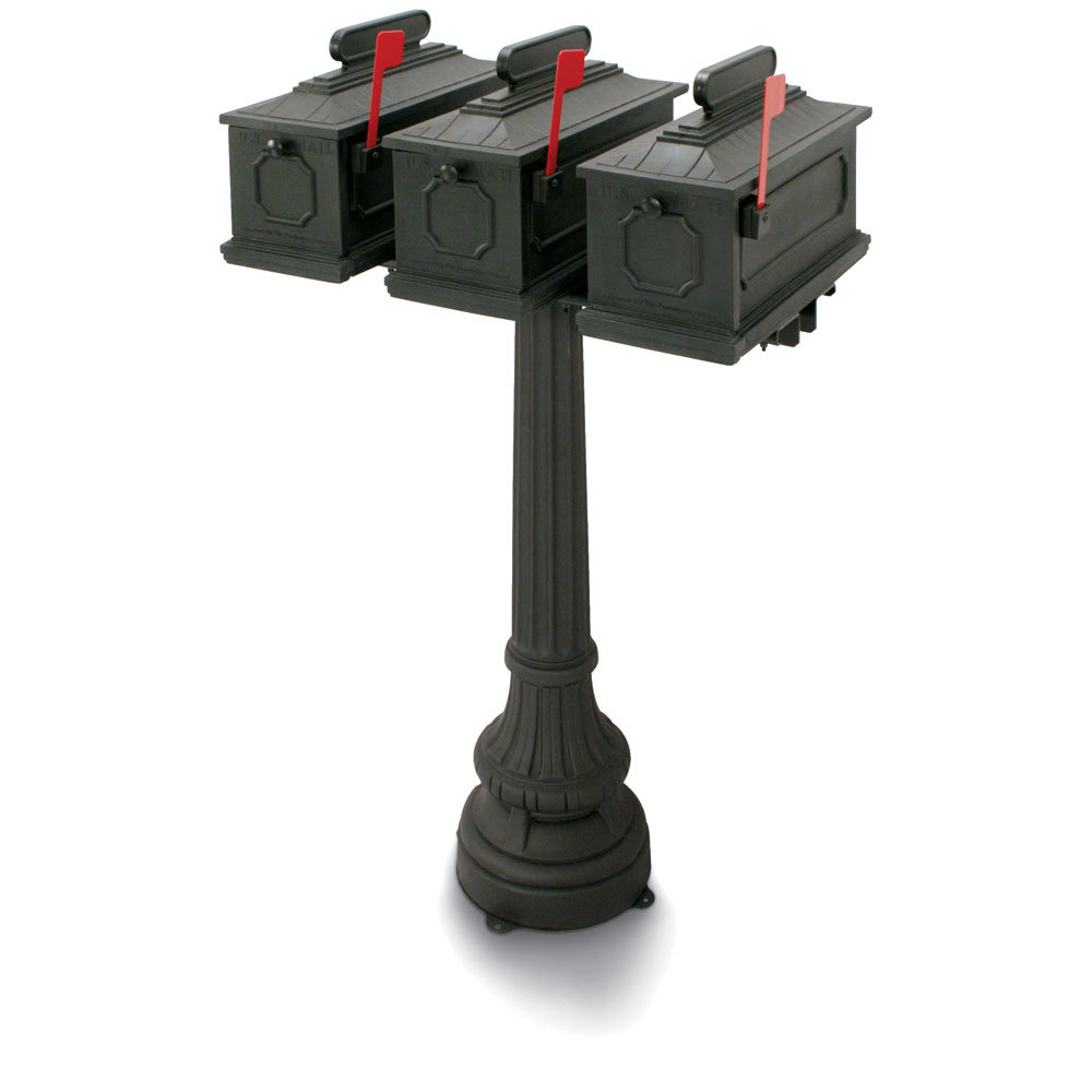 Postal Products Unlimited, Inc. Park Ridge Mailbox with Post Included ...