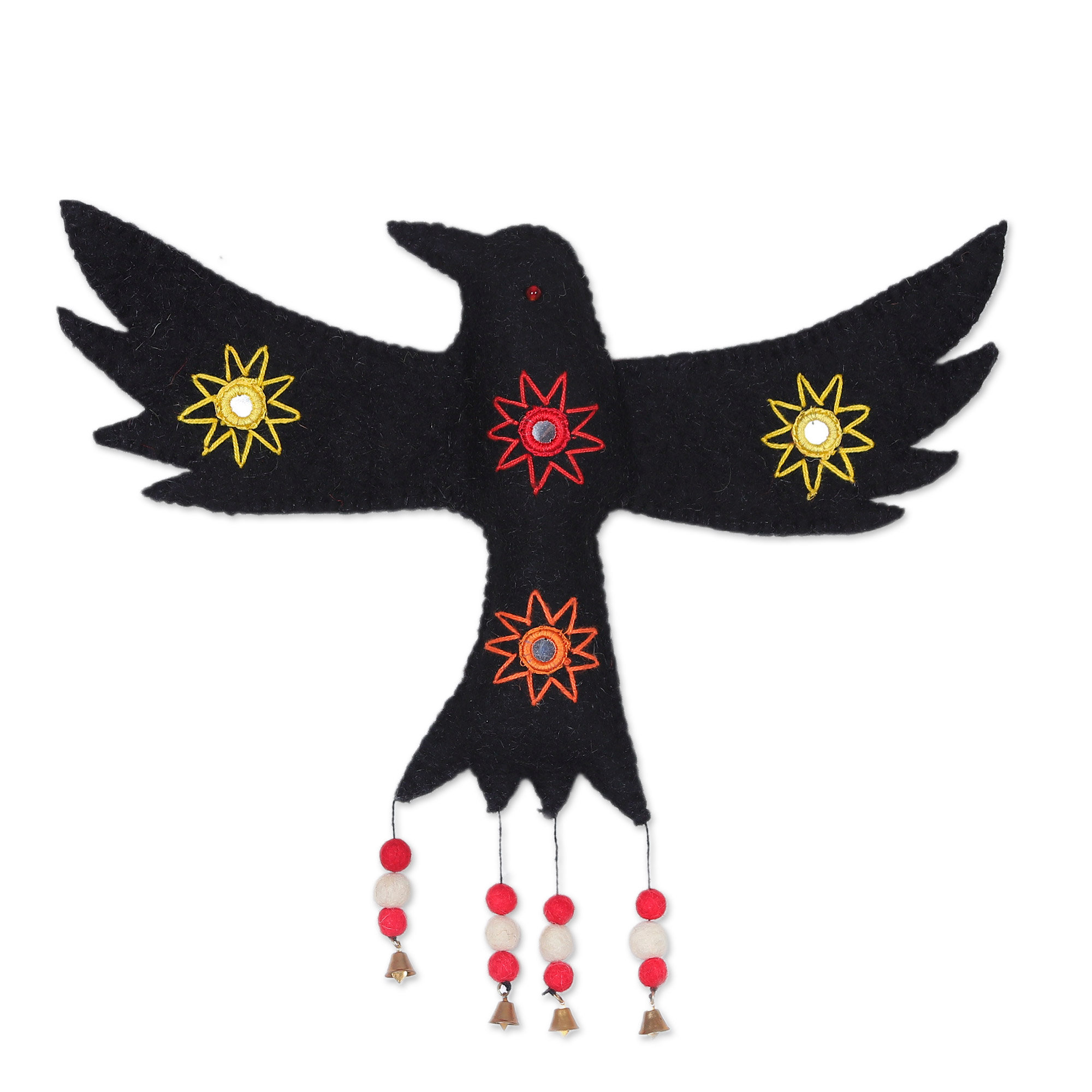 Dakota Fields Handmade Spooky Wings Wool Felt Wall Accent | Wayfair