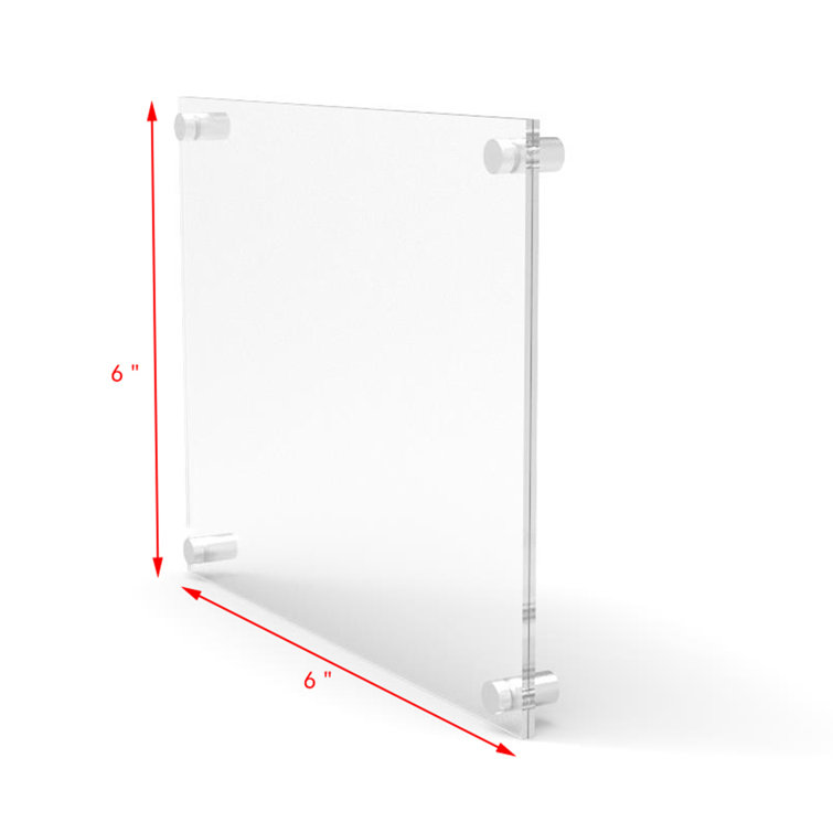 Latitude Run® 2 Sheets Acrylic Per Set Clear Sign Name Holder ...