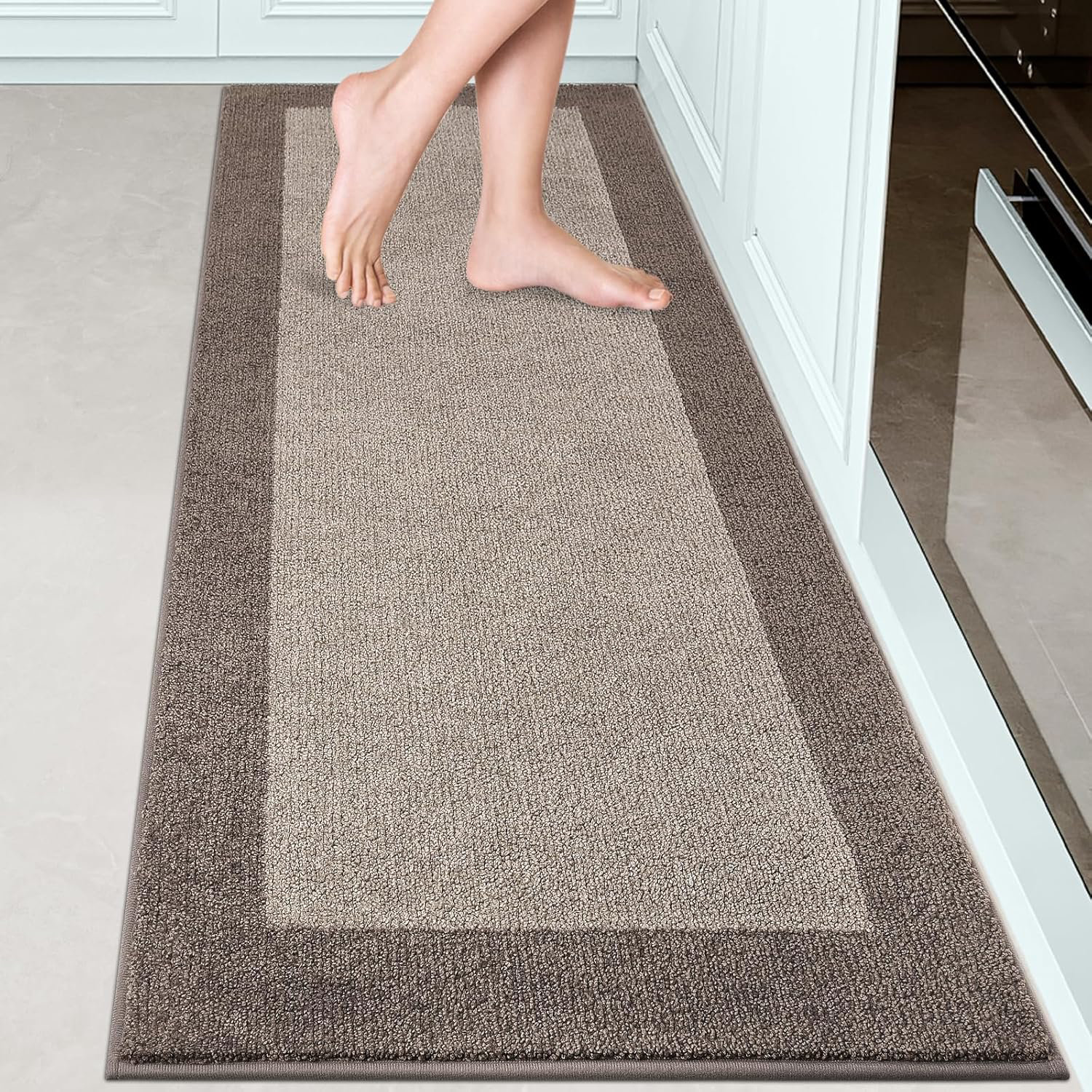Hokku Designs Machine Washable Kitchen Rug 24" X 70" Non Slip Kitchen ...