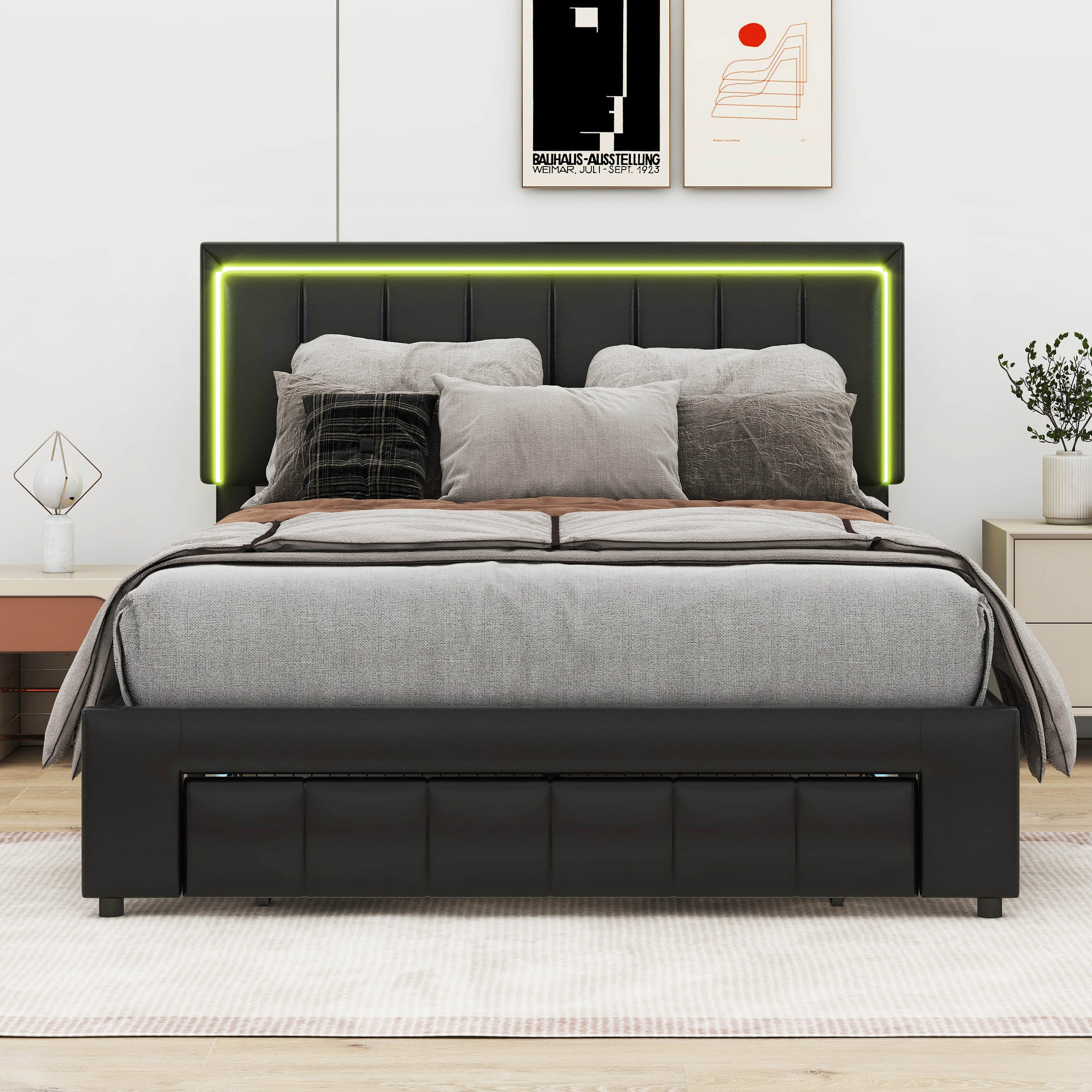 Ivy Bronx Jessyka Upholstered Panel Storage Bed | Wayfair