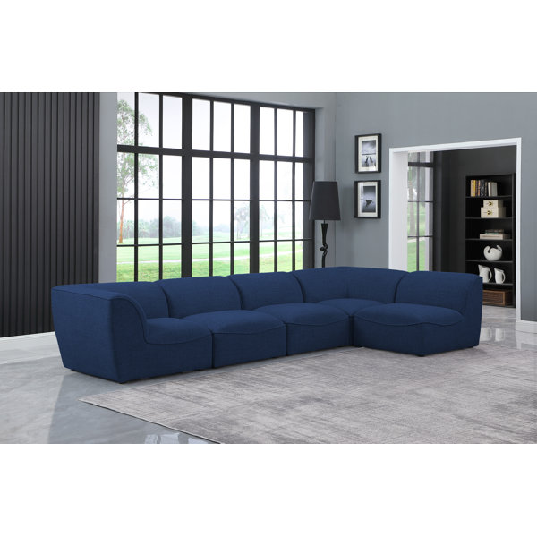 Wade Logan® Arens 5 - Piece Upholstered Sectional | Wayfair