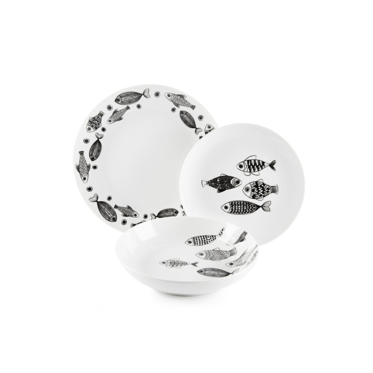 Excelsa Black Sea Dinnerware - Set of 18 | Wayfair.co.uk