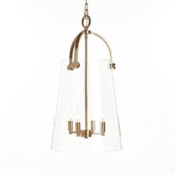 Gracie Oaks Kenbridge 1 - Light Beige Single Pendant | Wayfair
