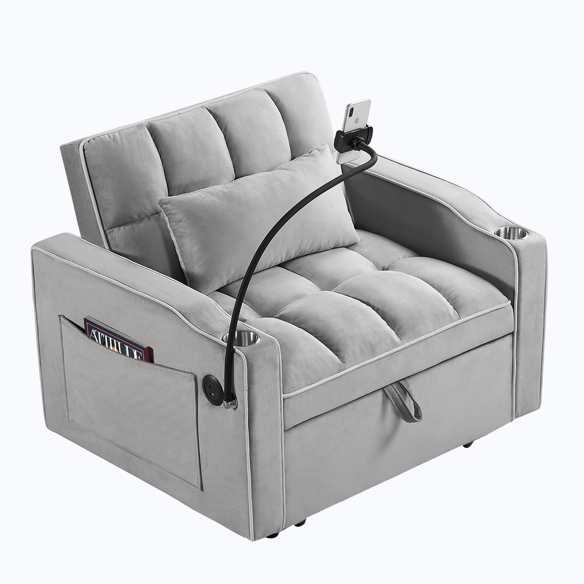 Latitude Run® Convertible Pull Out Sleeper Chair | Wayfair