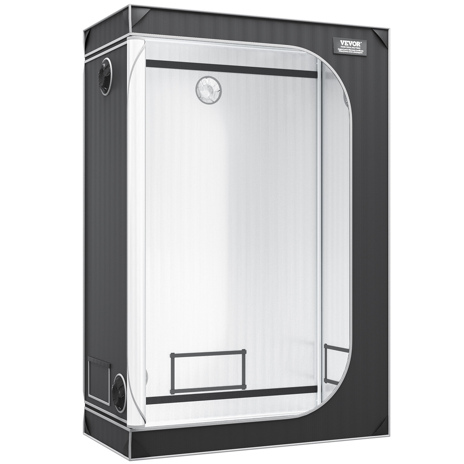 VEVOR Grow Tent, High Reflective 2000D Mylar Hydroponic Growing Tent ...