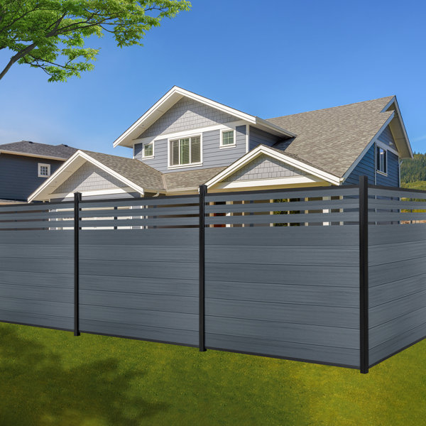 mondaria 6Ft H X 6Ft W Semi-Closed Composite Privacy Fence Panels With ...