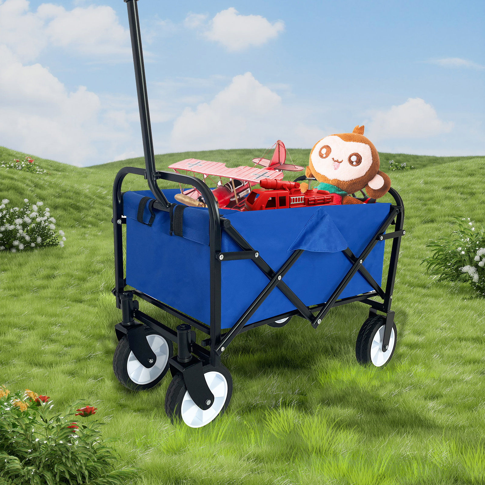 ITOU Outdoor Multipurpose Micro Folding Garden Carts | Wayfair