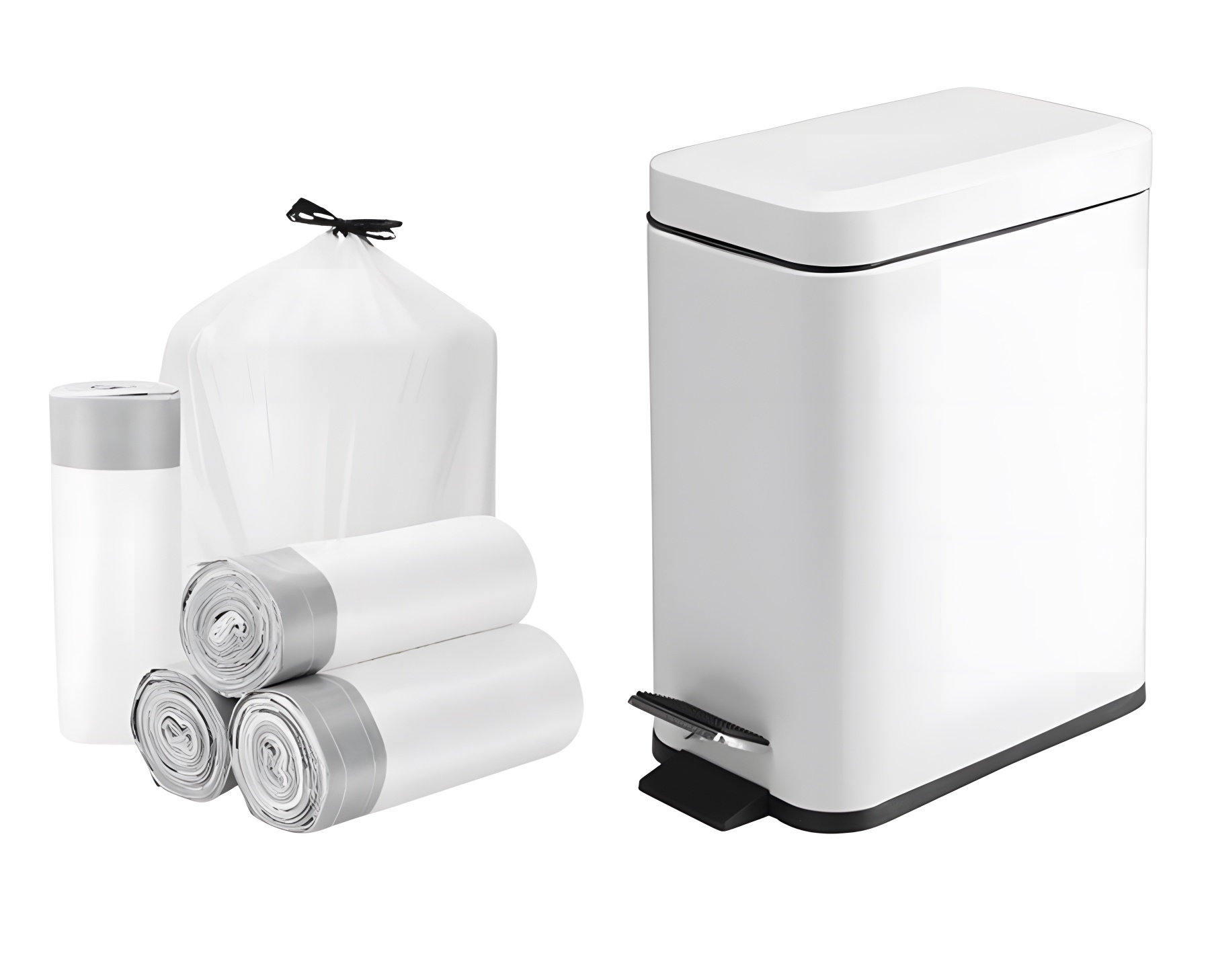 APARTMENTS 1.3 Gallon Stainless Steel Step on Trash Can Sets - Wayfair ...