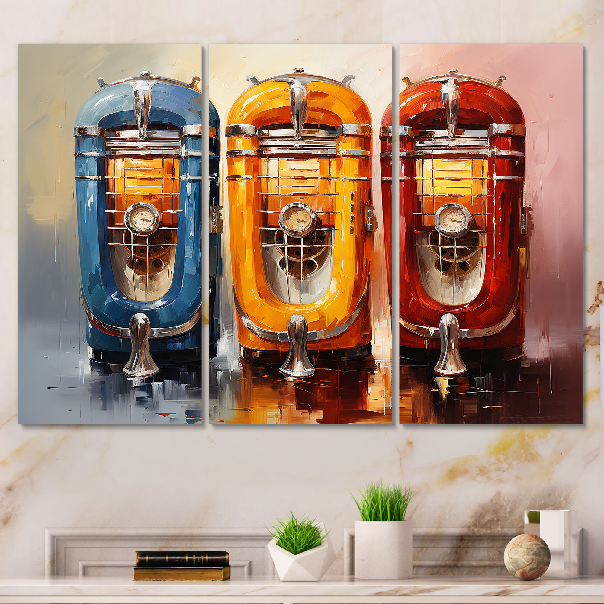 Red Barrel Studio® Colorful Modern Jukebox Jams 1 - Jukeboxes Wall Art ...